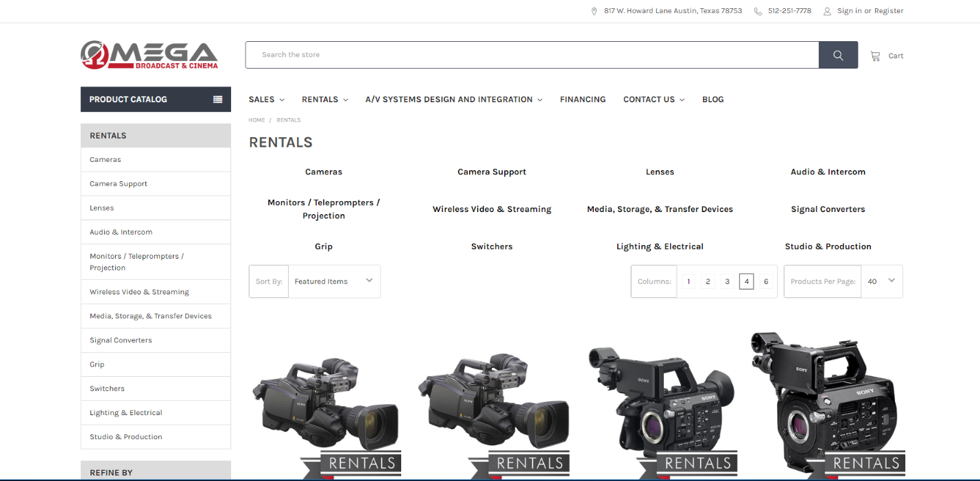New and Improved - Omega's New Website - Omega Broadcast & Cinema