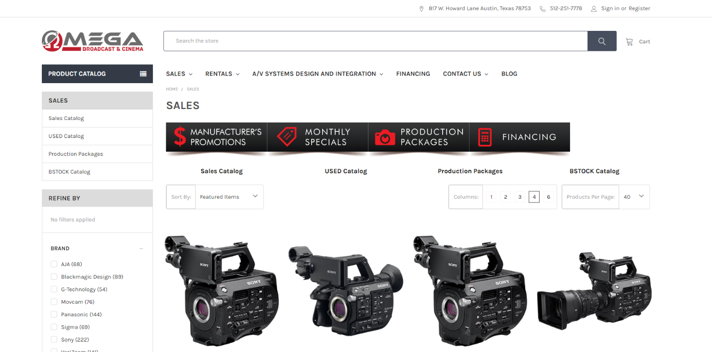 New and Improved - Omega's New Website - Omega Broadcast & Cinema